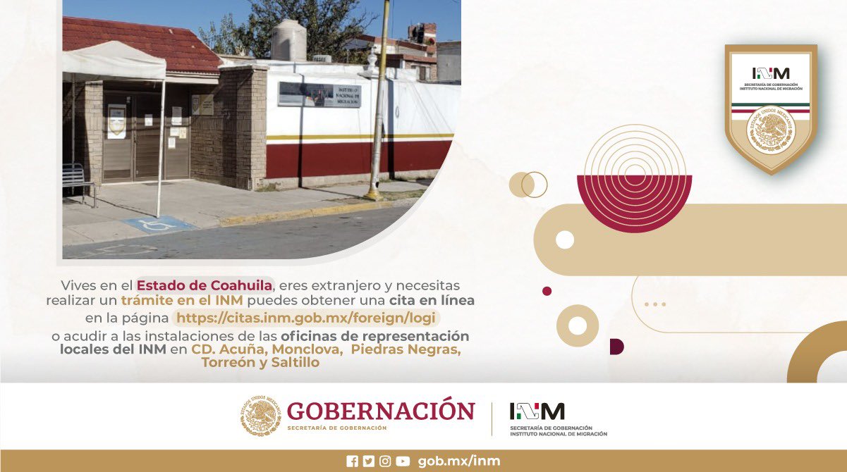 Consultar Citas INM en Monclova: tramites y teléfono